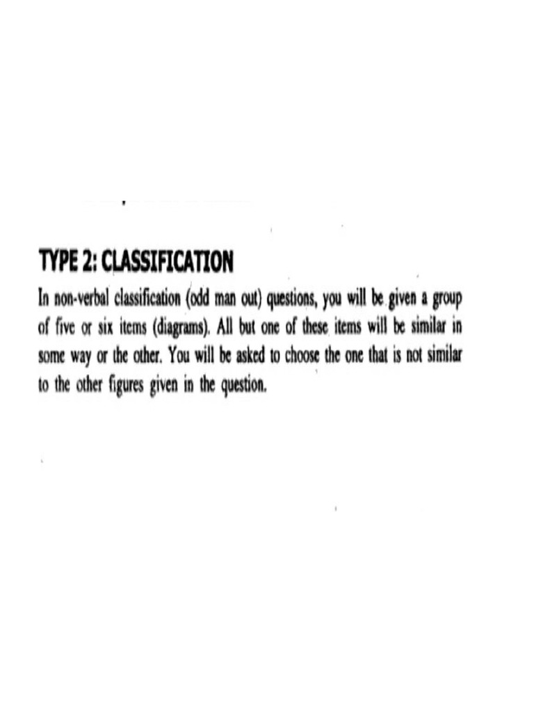 Nonverbal Type Classification-II | PDF