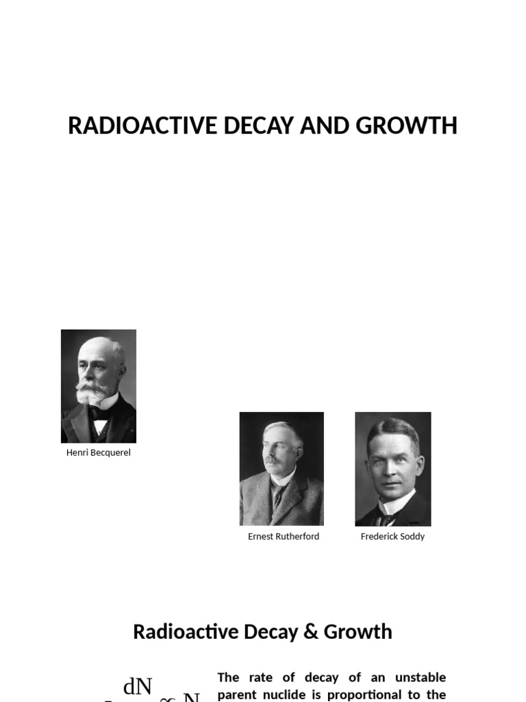 2.radioactive Decay and Growth | PDF | Radioactive Decay | Forms Of Energy