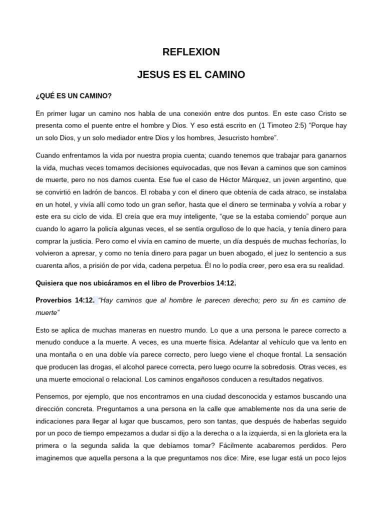 Jesus Es El Camino Grupo 2 | PDF | Cristo (título)