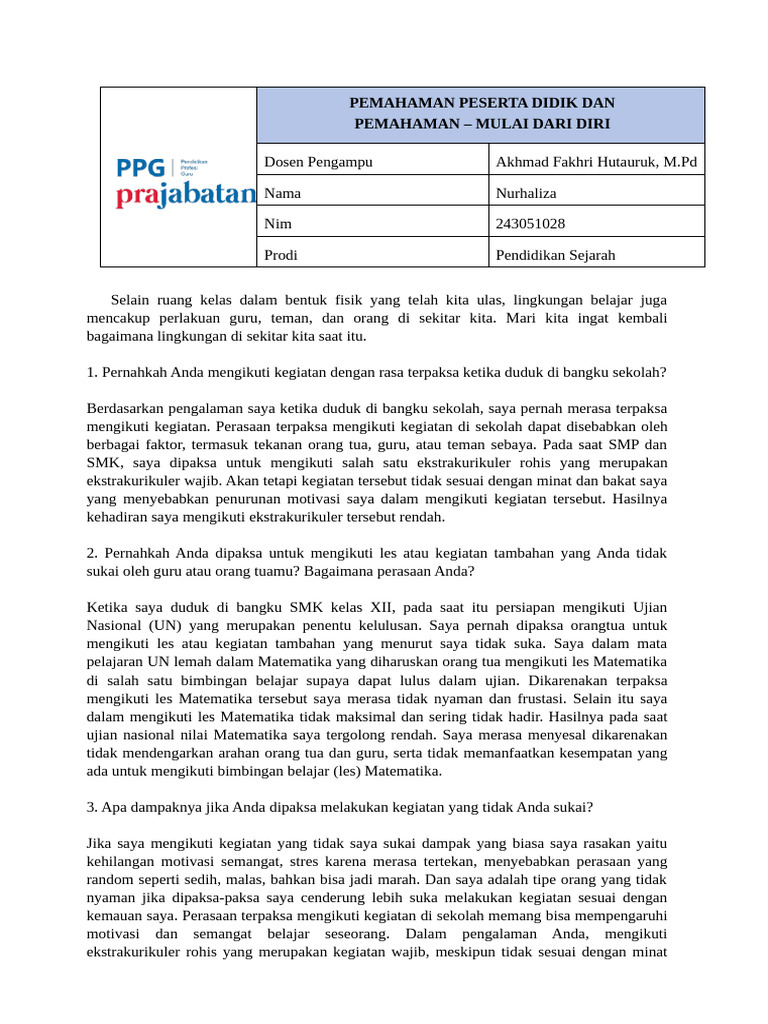 T4 Mulai Dari diri 2 - PPDP | PDF
