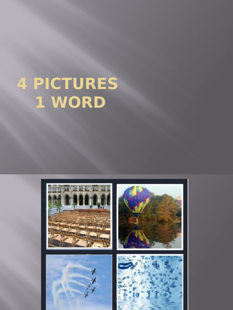 4 pictures 1 word - easy | PDF