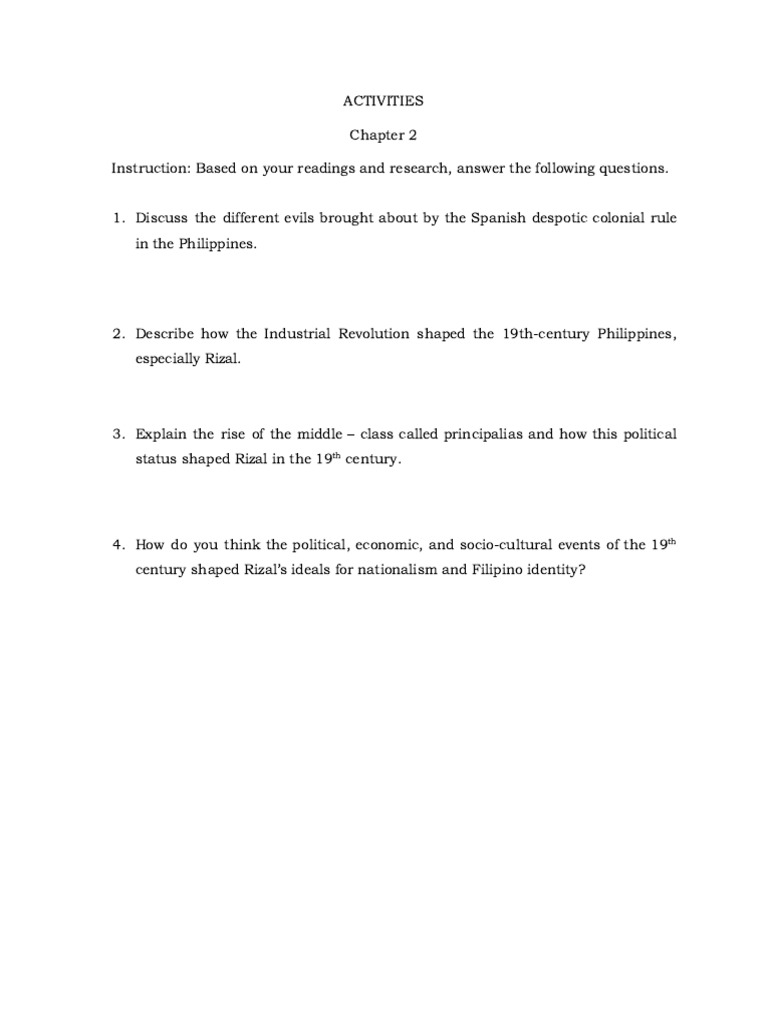 Activity Chapter 2 | PDF