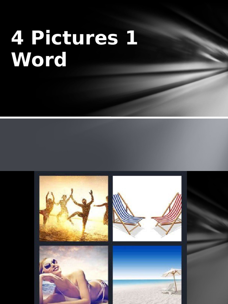 4 Pictures 1 Word: Fun Word Associations | PDF