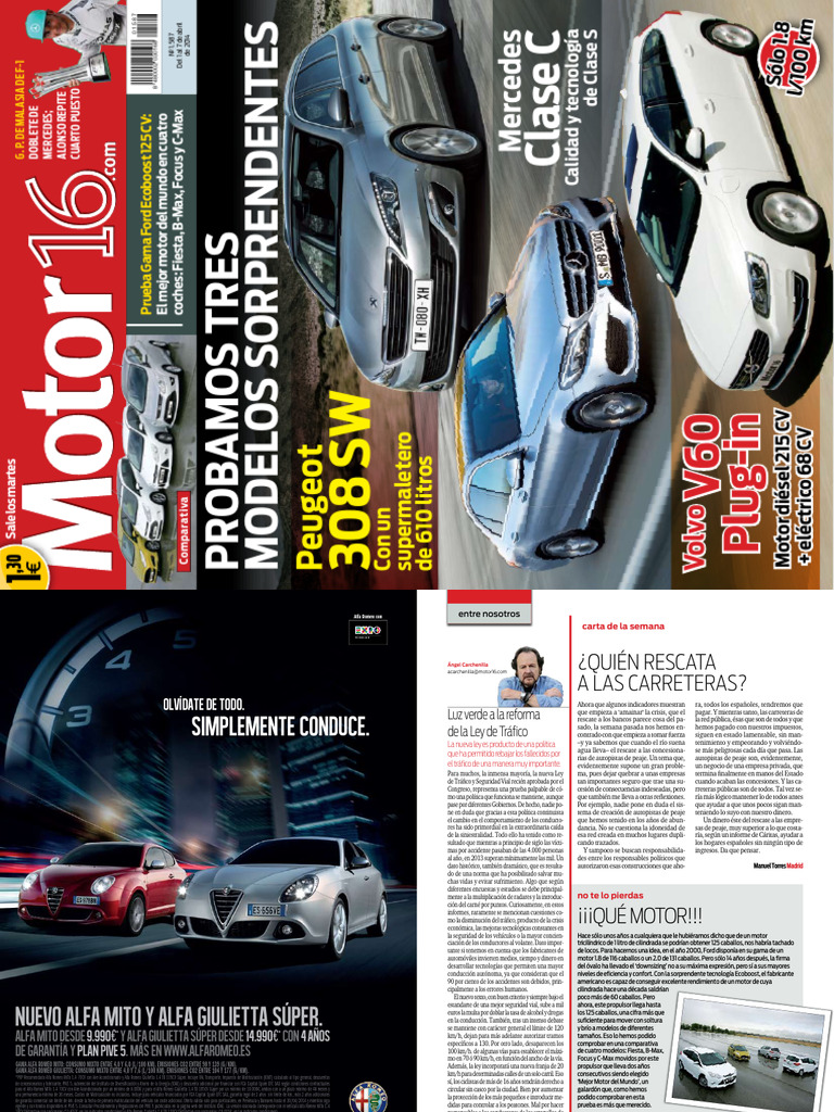 Revista Motor 16 1587 | PDF | Volkswagen | Coche