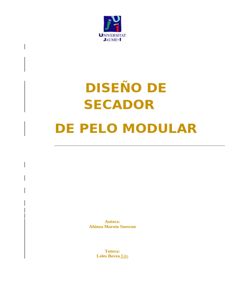 Dieño de Secador Modular REV LOLES | PDF | Diseño | Pelo