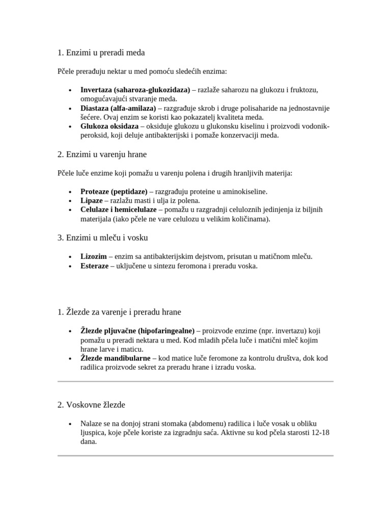 Enzimi I Zlezde | PDF