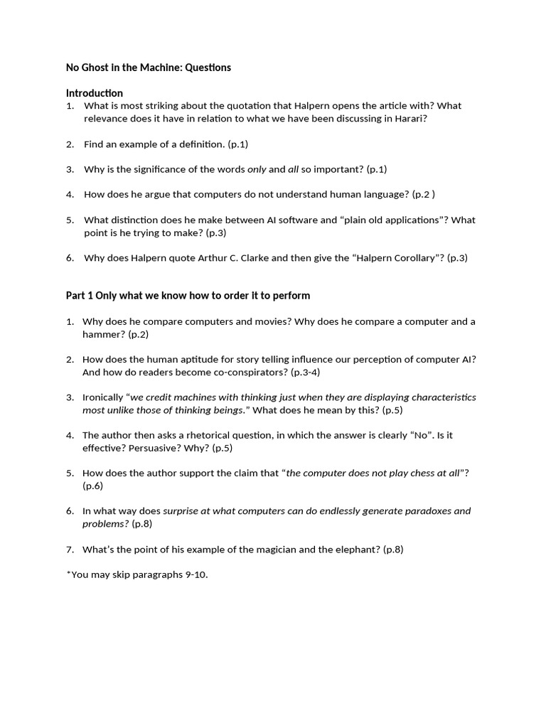 Understanding AI: Key Questions Explored | PDF | Artificial ...