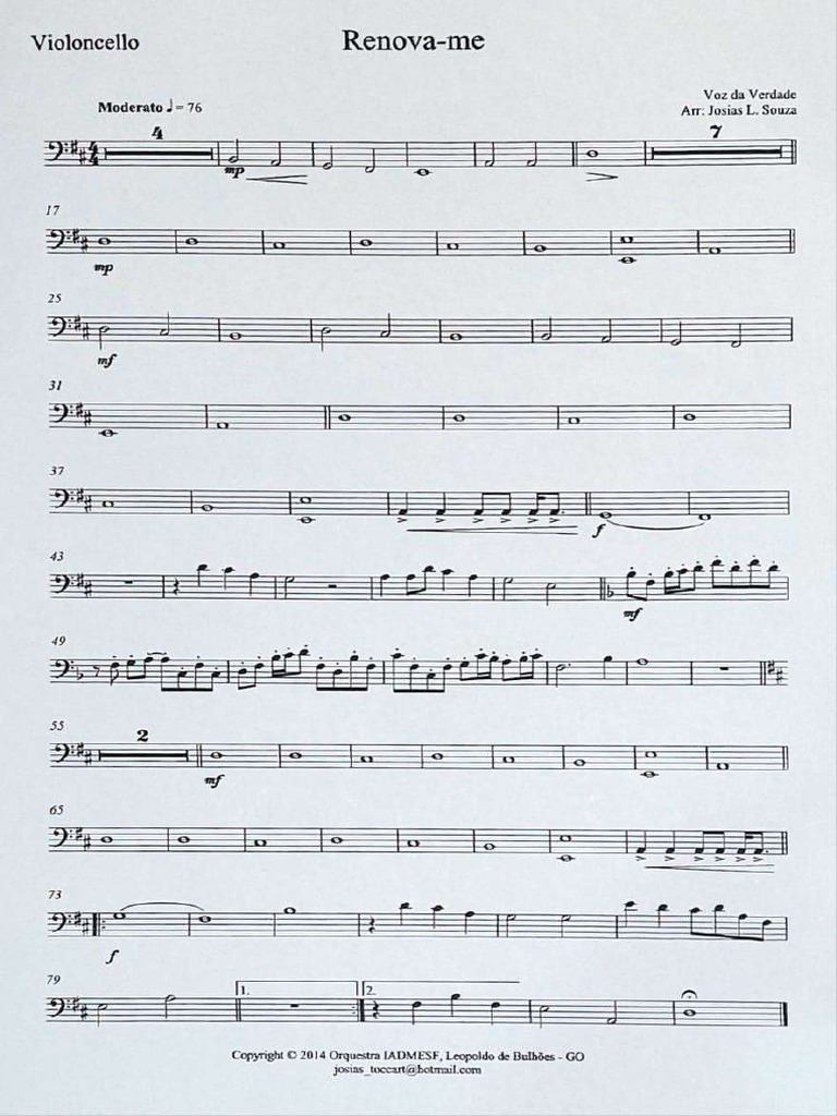 Renova-Me Violoncello | PDF