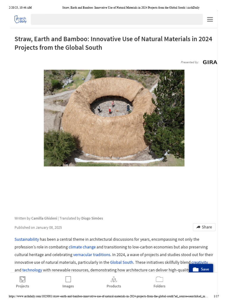 Straw, Earth and Bamboo - Innovative Use of Natural Materials in 2024 ...
