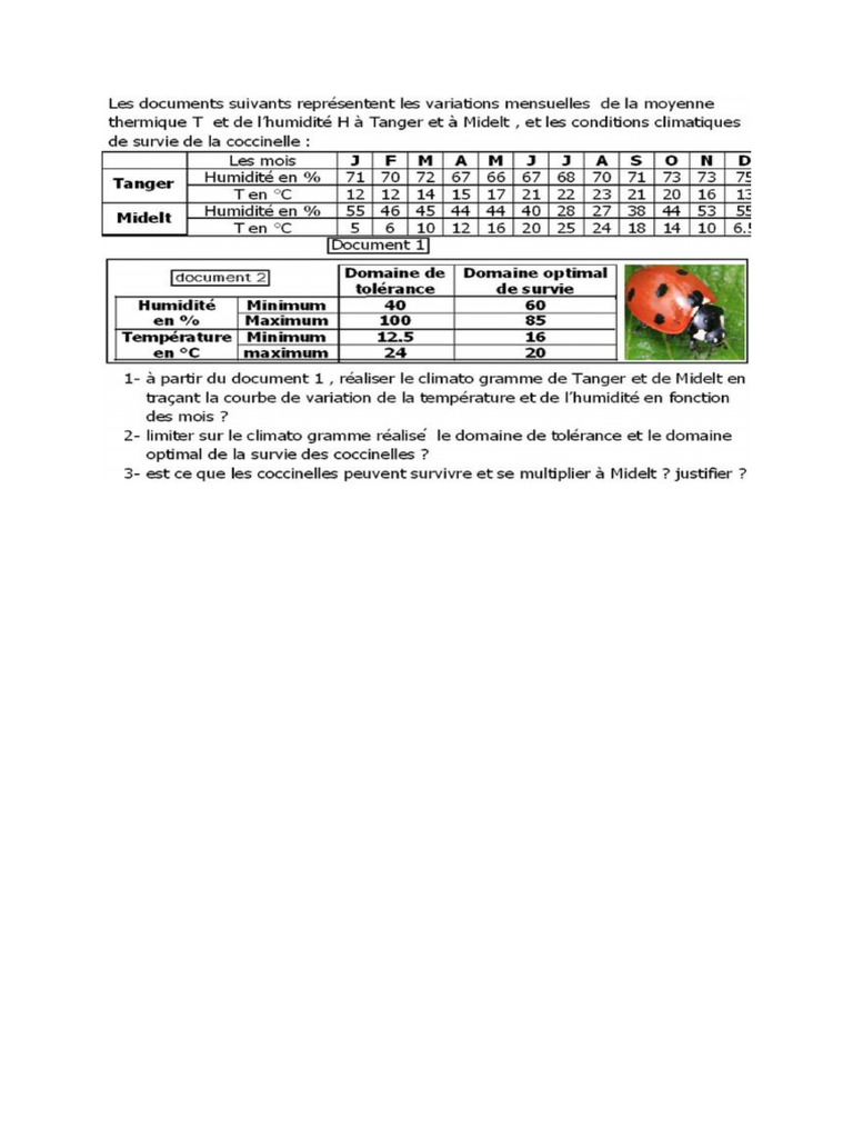 Exercice 2 SVT | PDF