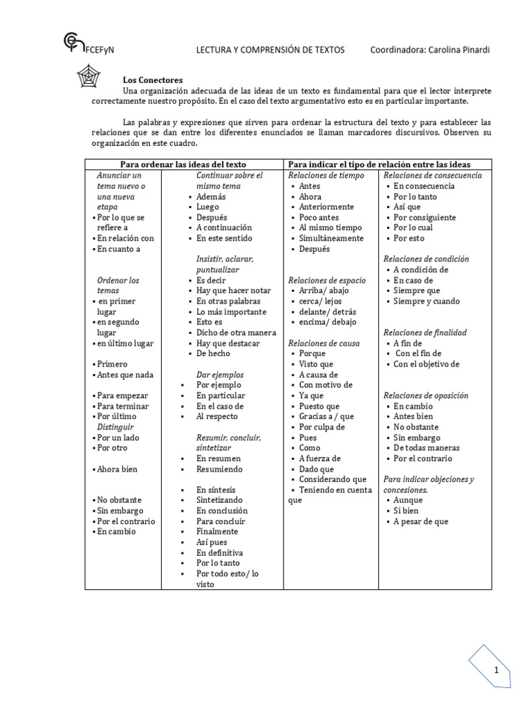 Los Conectores | PDF