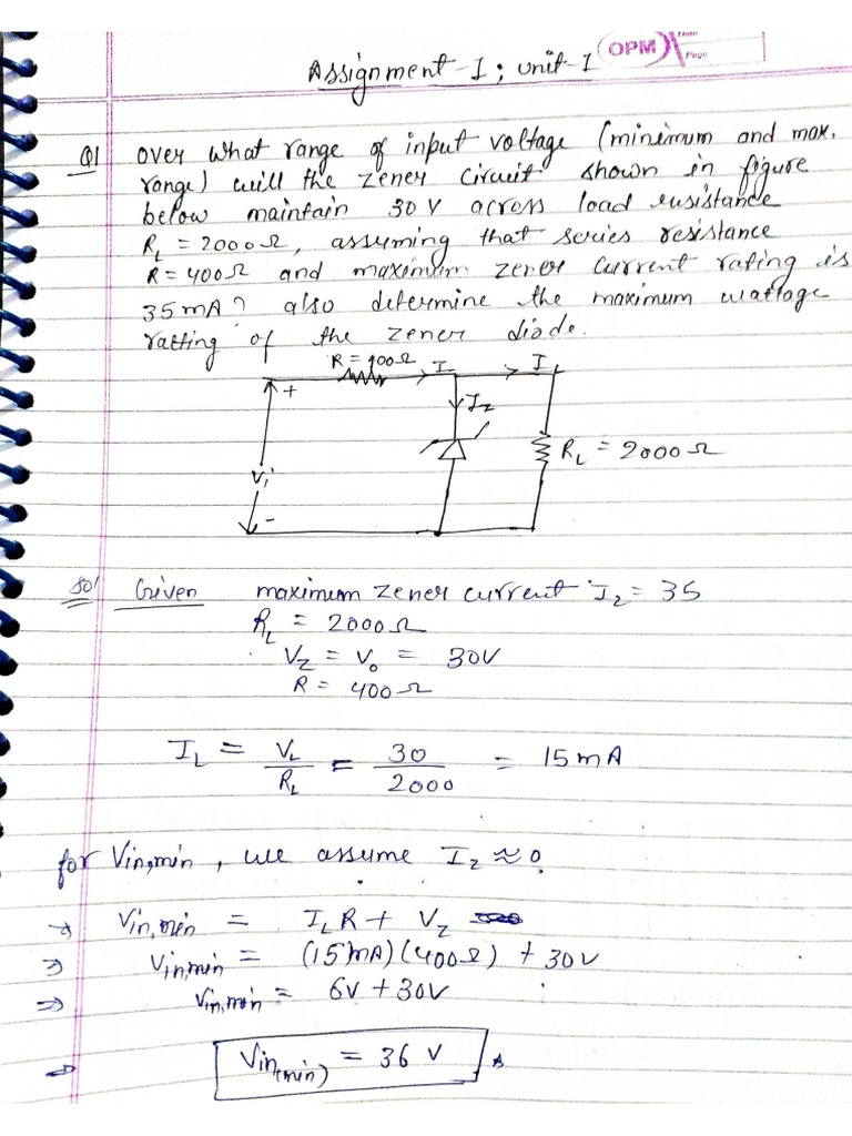 Electronics Circuit Assignment 1 | PDF