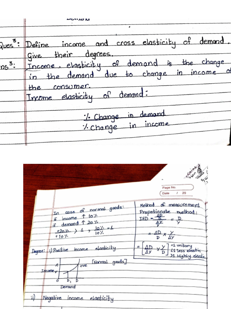 define income and cross elasticity of demand and it's degrees | PDF