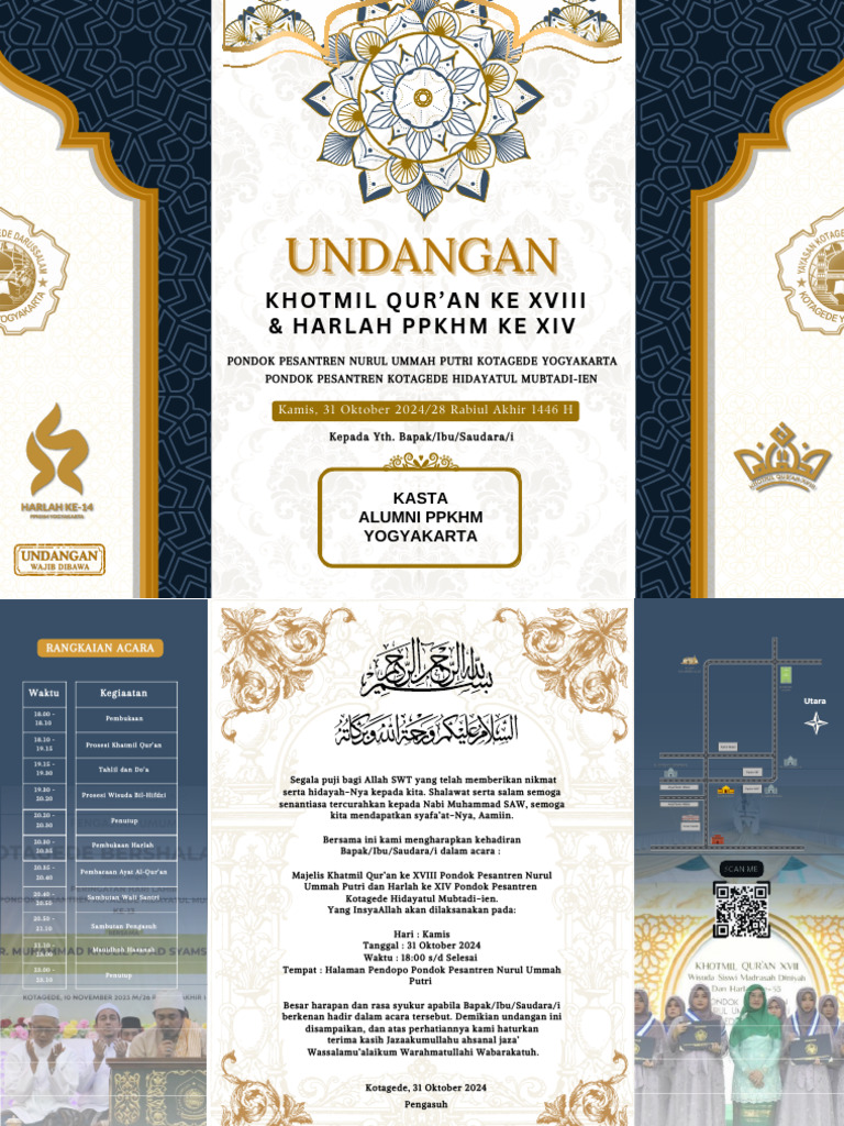 UNDANGAN KHOTMIL & HARLAH | PDF
