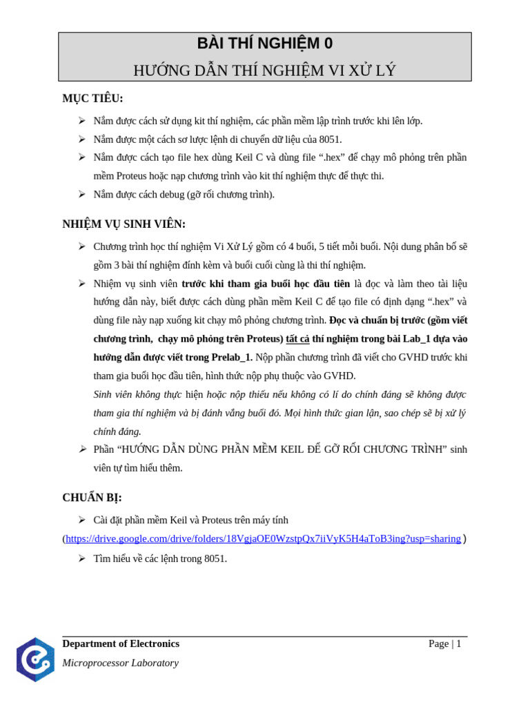 Vi-Xu-Ly 0 VXL 2022 Lab 0-Home | PDF