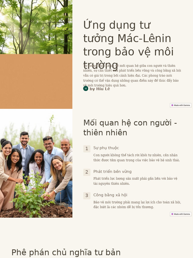 Ung Dung Tu Tuong Mac Lenin Trong Bao Ve Moi Truong | PDF