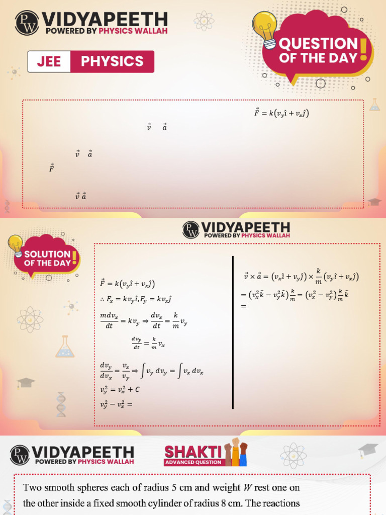 Velocity and Position of a Particle | PDF | Force | Newton's Laws Of Motion