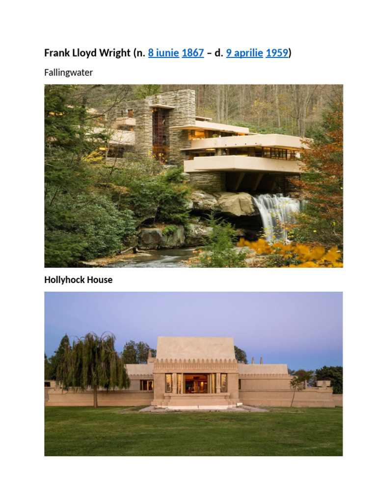 Frank Lloyd Wright | PDF