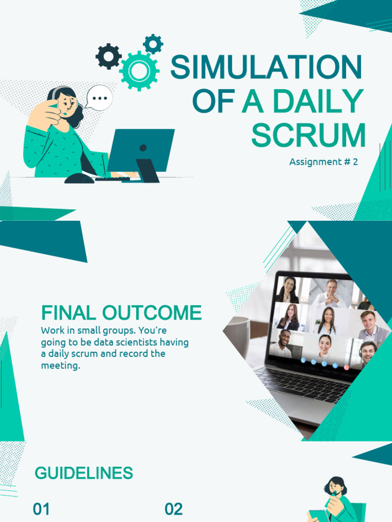Daily Scrum Simulation Assignment Guide | PDF
