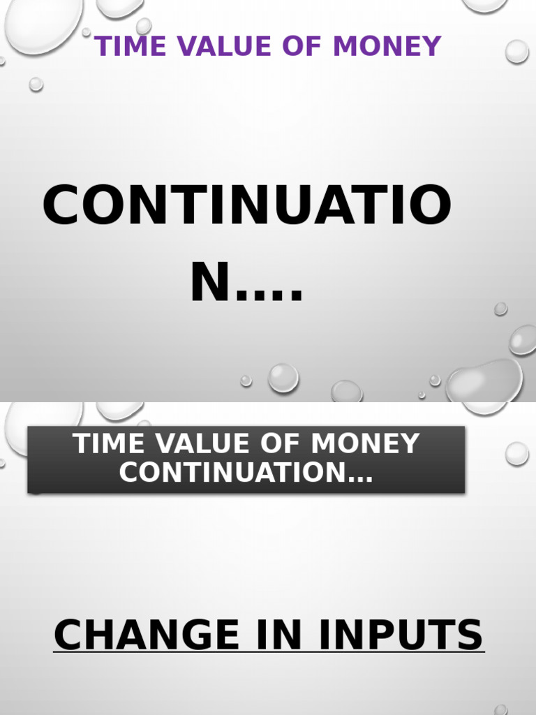 Time Value - Part 1 - L3 | PDF | Time Value Of Money | Interest