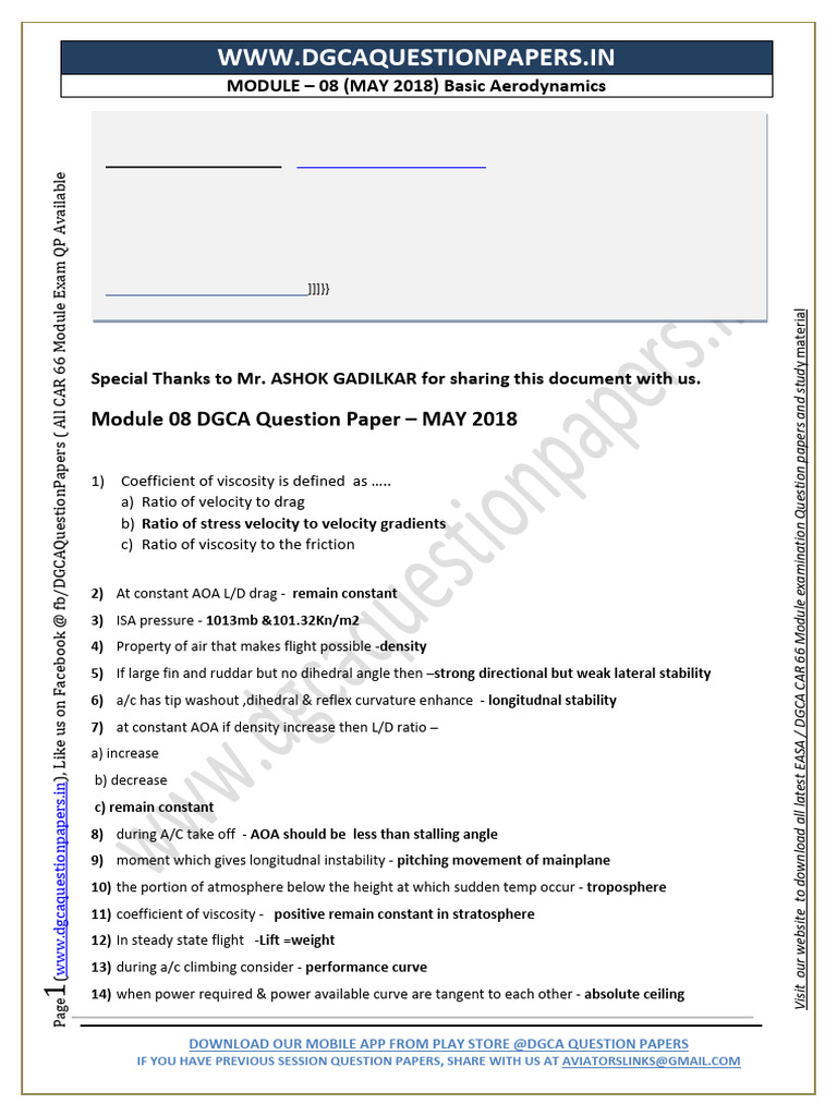 Mega Questions Module 8 PDF | PDF | Lift (Force) | Drag (Physics)
