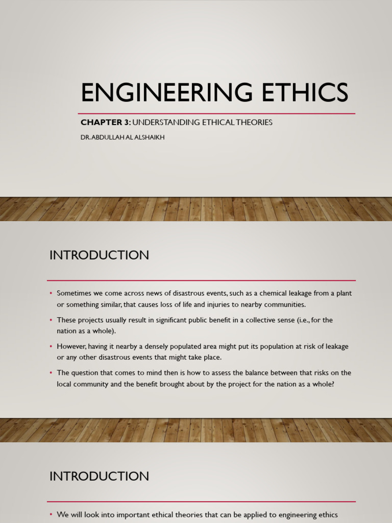 Engineering Ethics - Chapter 2 | PDF | Utilitarianism | Theory