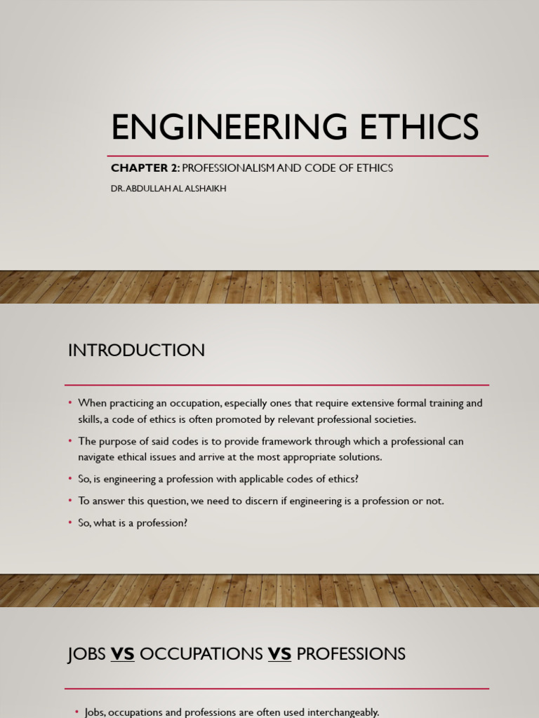 Engineering Ethics - Chapter 2 | PDF | Profession | Concrete