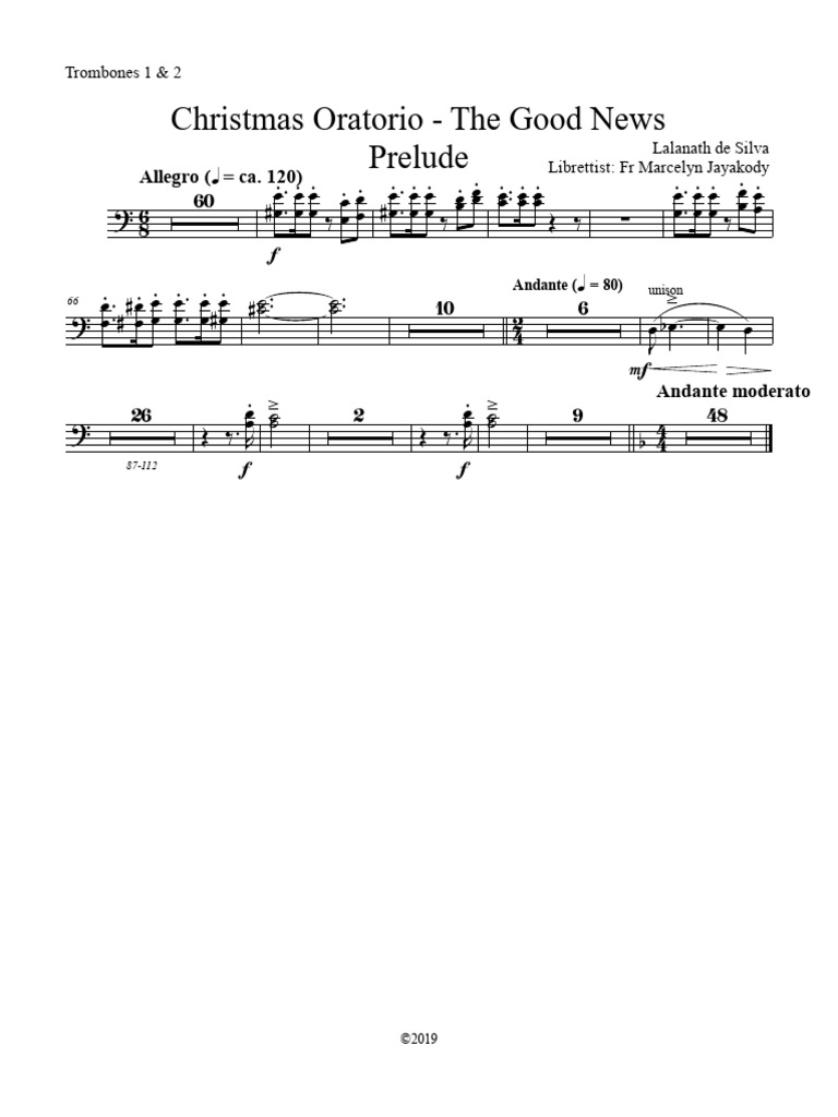 Tenor Trombones 1 & 2 | PDF