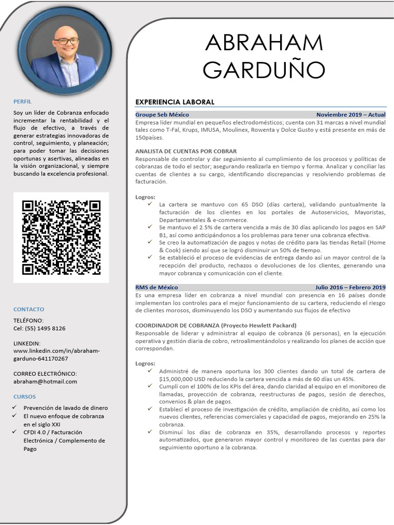 CV Abraham Garduño | PDF | Industrias de servicio | Business