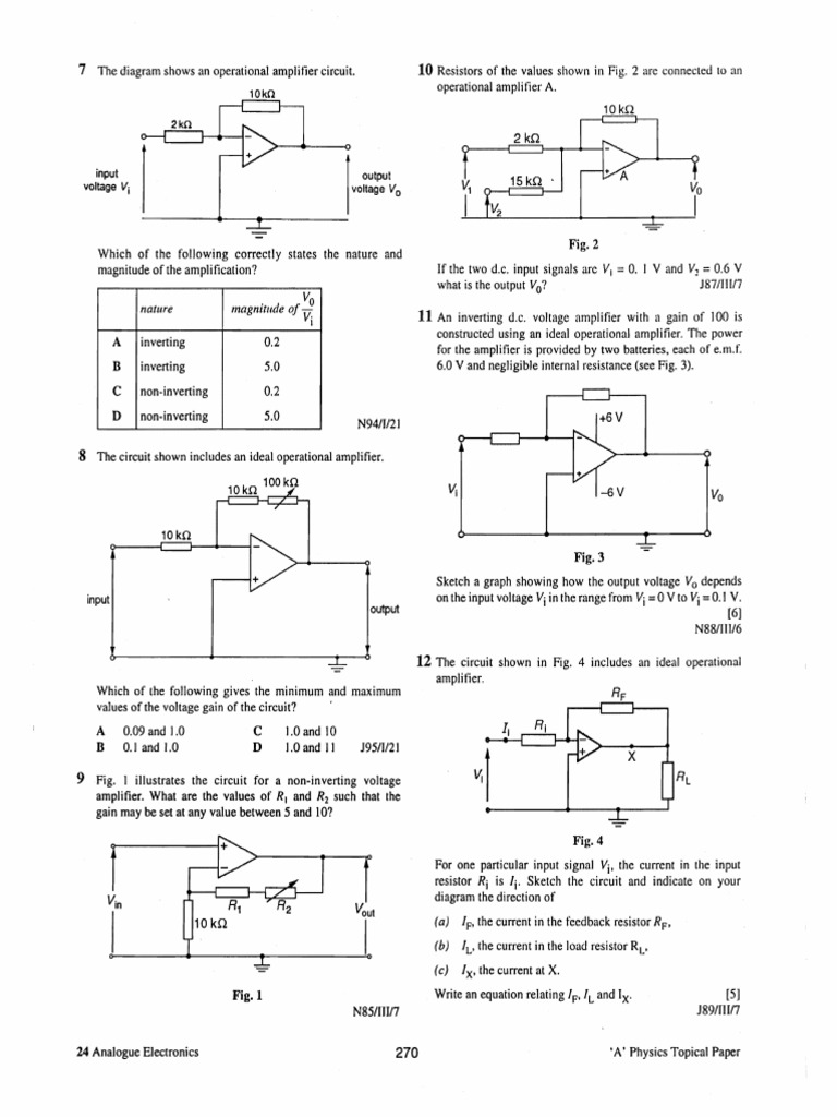 A24 - Analogue - Electronics (Dragged) 2 | PDF | Amplifier | Operational Amplifier