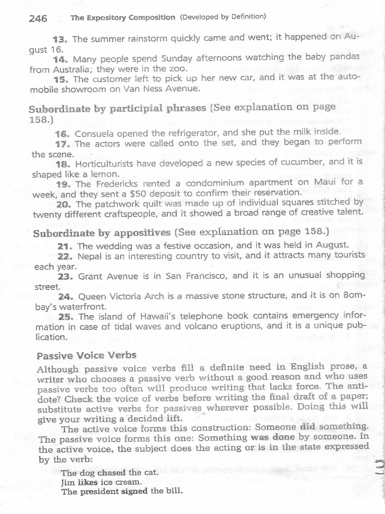 4-Exercise 62-Passive Voice Verbs p.246-單頁 | PDF