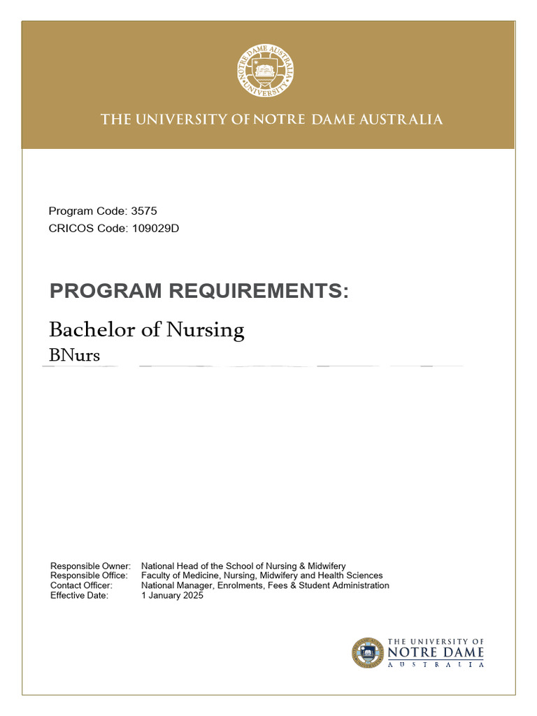 Bachelor of Nursing 3575 | PDF | Communication | Nursing