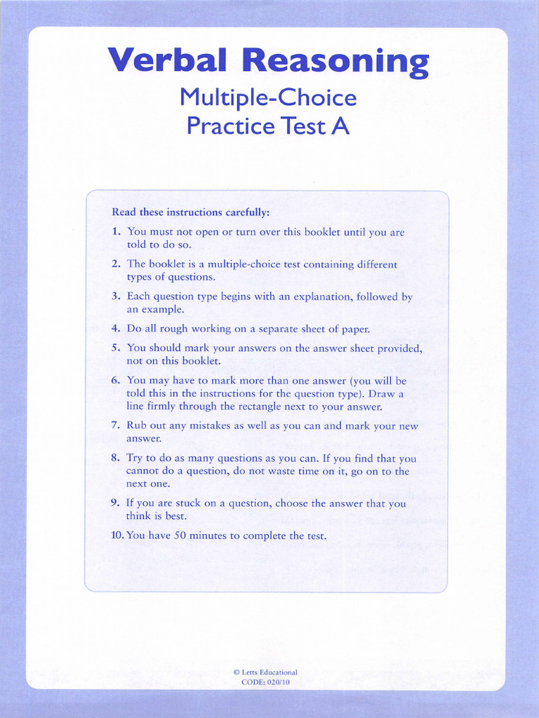 12 Plus VR Mock 14.02.25 | PDF