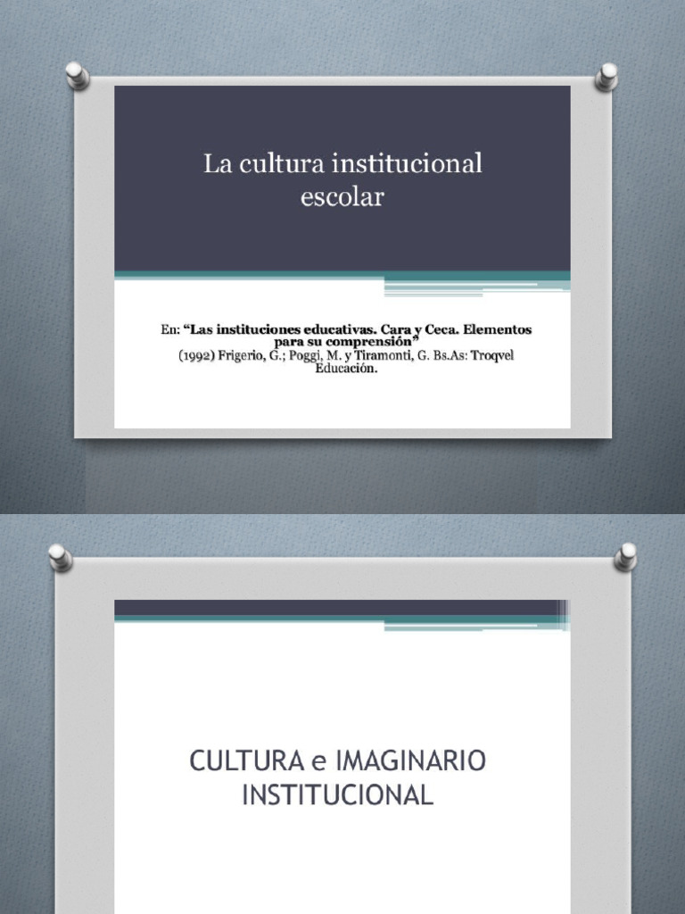 Cultura Institucional | PDF