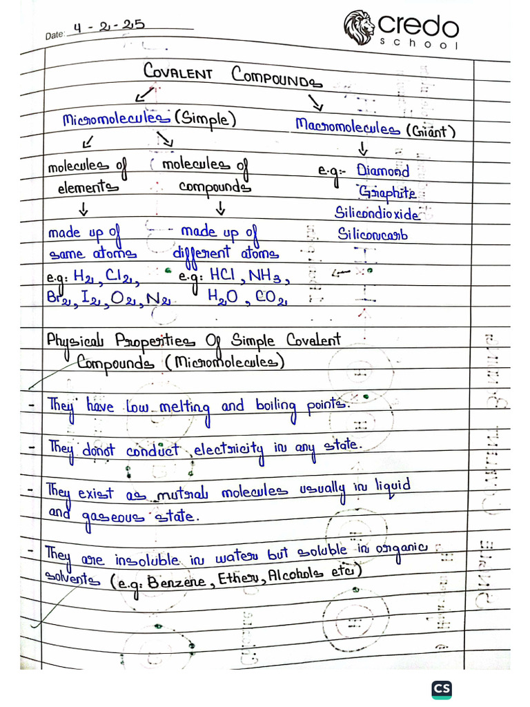Covalent Bonding Notes | PDF