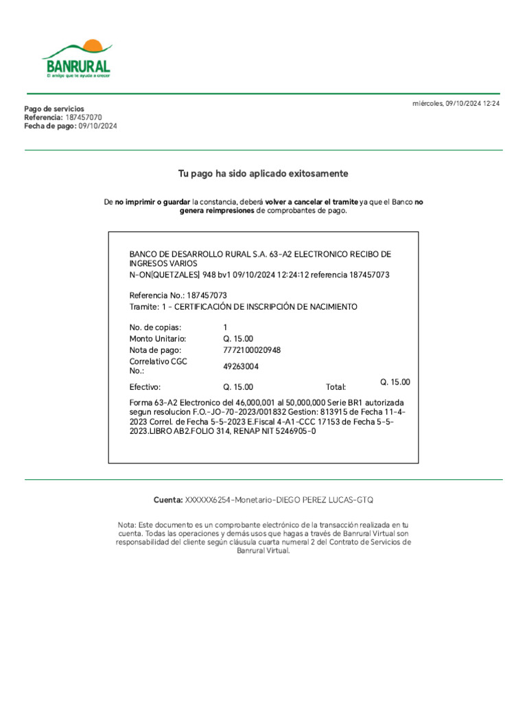 Banrural - Inicio | PDF