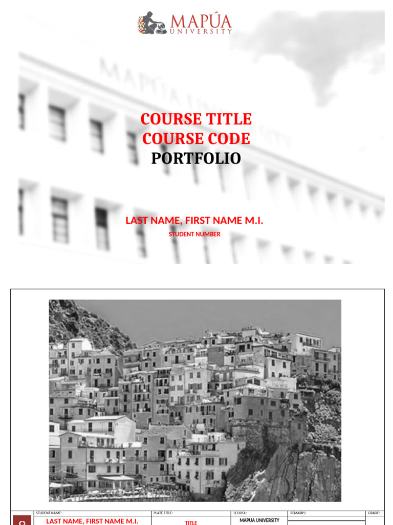 Student Portfolio Template A4lv3 | PDF