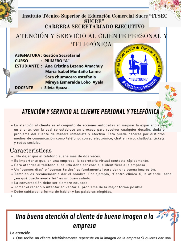 Atención al Cliente Personal y Telefónica | PDF | Servicio al Cliente ...