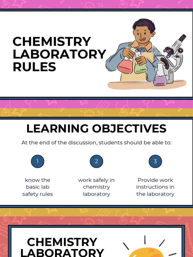 Chemistry Laboratory Rules | PDF | Laboratories | Safety