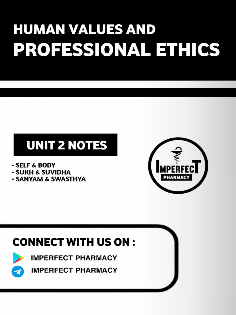UNIT 2 Human Values & Ethics | PDF