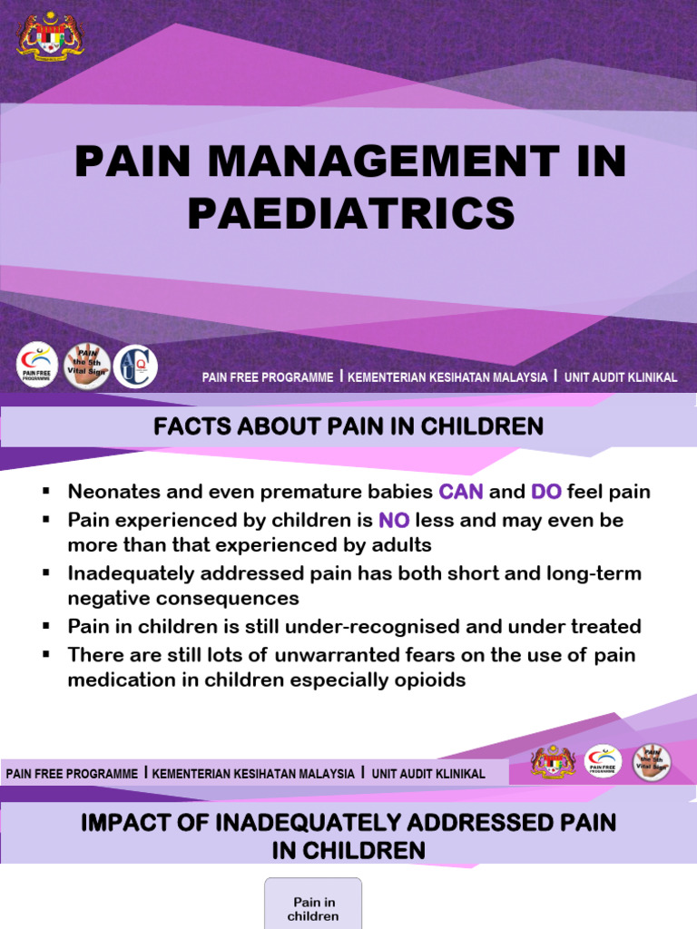 Pain Management in Paediatrics | PDF | Analgesic | Opioid
