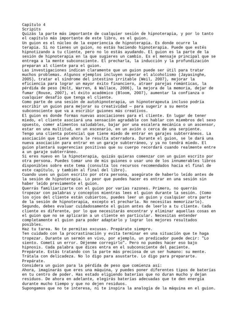 PerderPeso Cap4 | PDF | Hipnosis | Alimentos