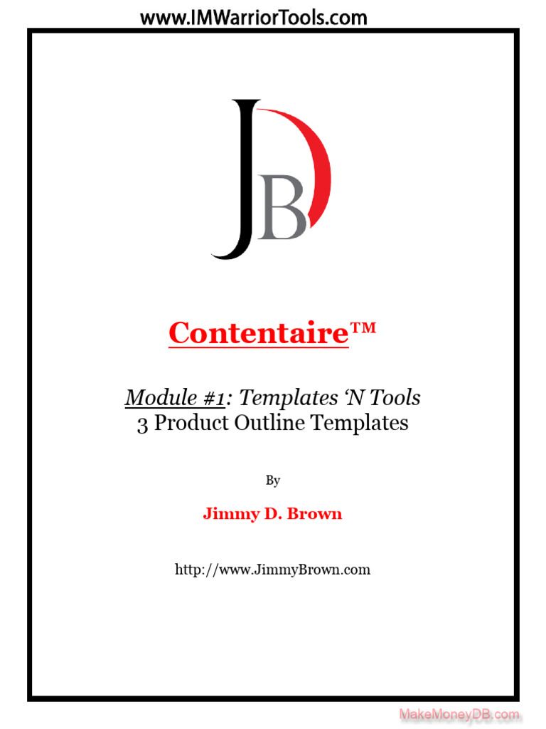 3 Product Outline Templates Guide | PDF