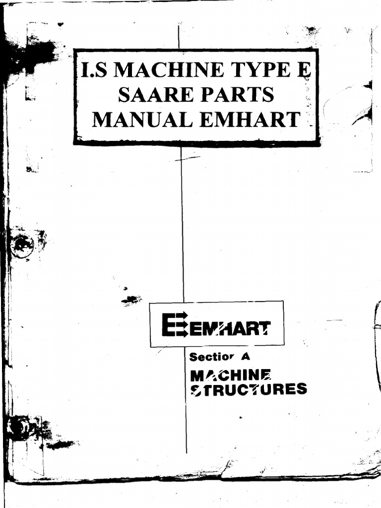 Manual Emhart Rep. de Maq. (Obs) | PDF