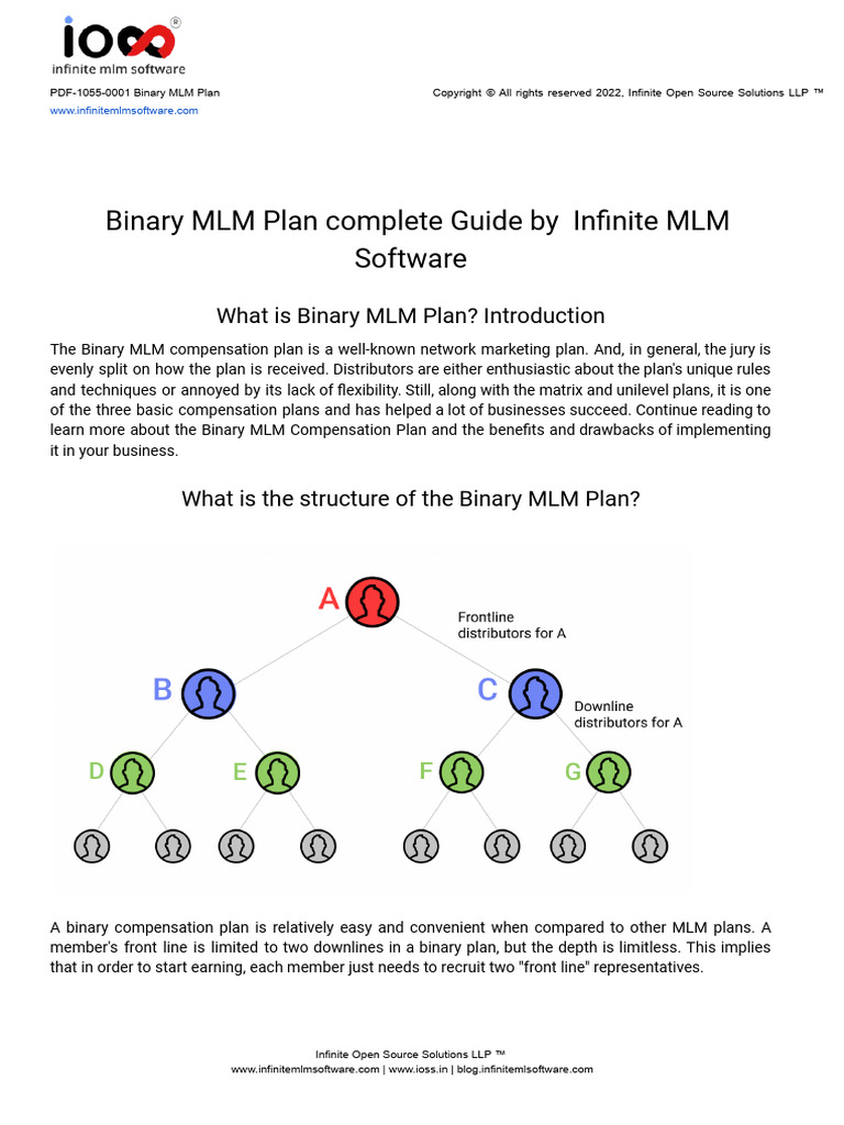 Binary Compensation Plan Spill Over Binary Plan 1 | PDF | Multi Level ...