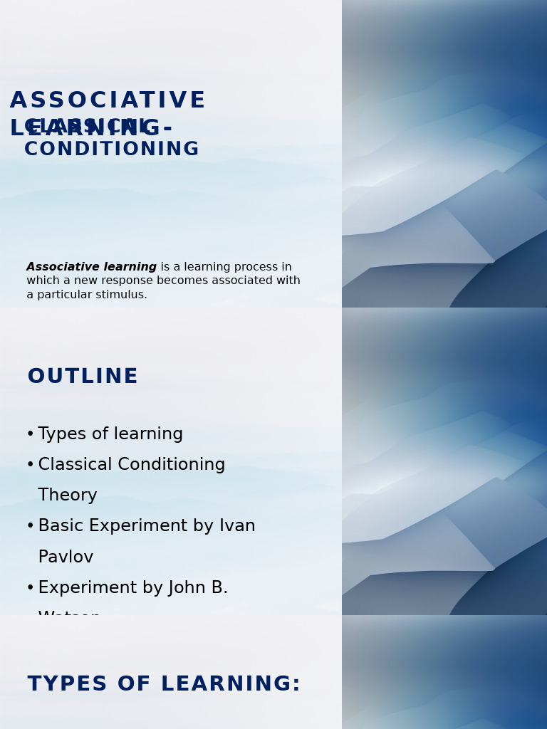 Classical Conditioning or Associative Learning | PDF | Classical ...