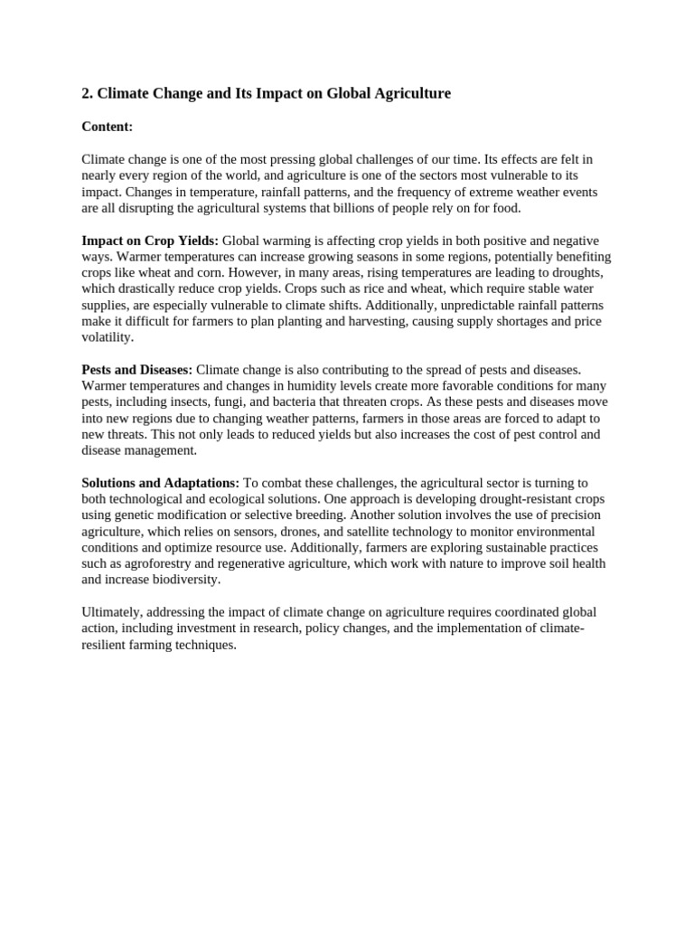 Climate Change | PDF Climate Change | PDF
