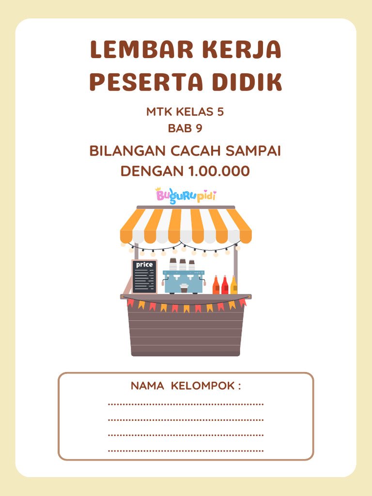 LKPD Kelas 5 MTK (Bab 9) | PDF
