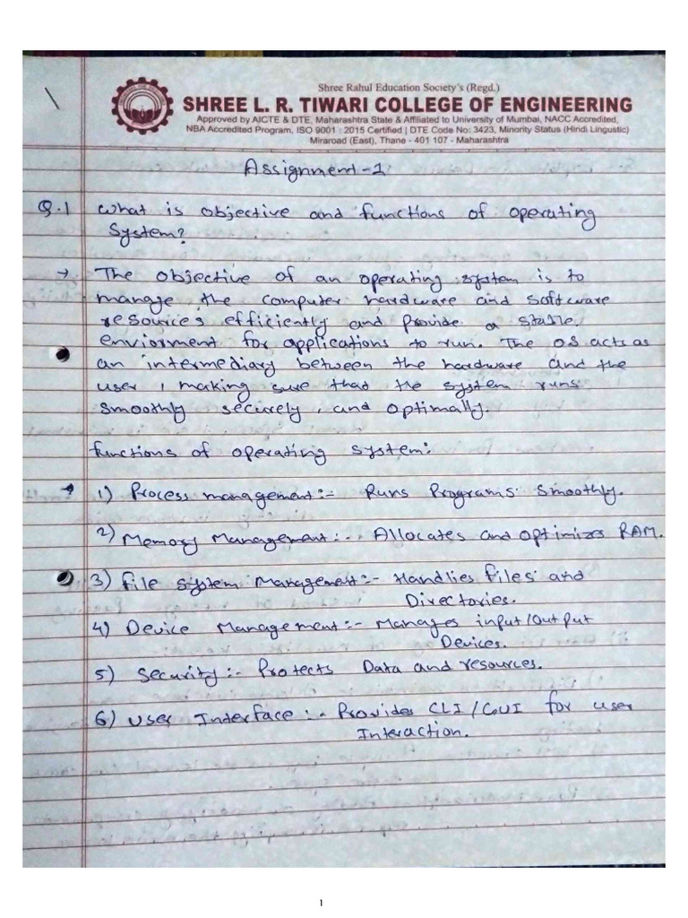 Os Assignment | PDF