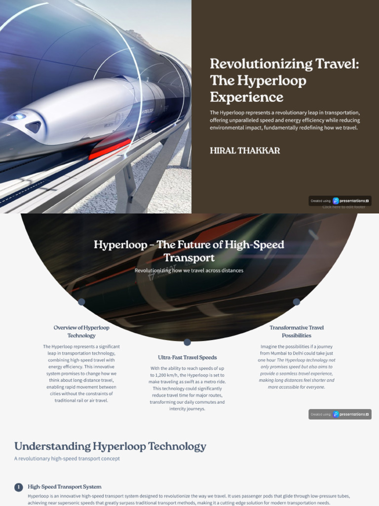 Hyperloop - The Future of High-Speed Transport | PDF